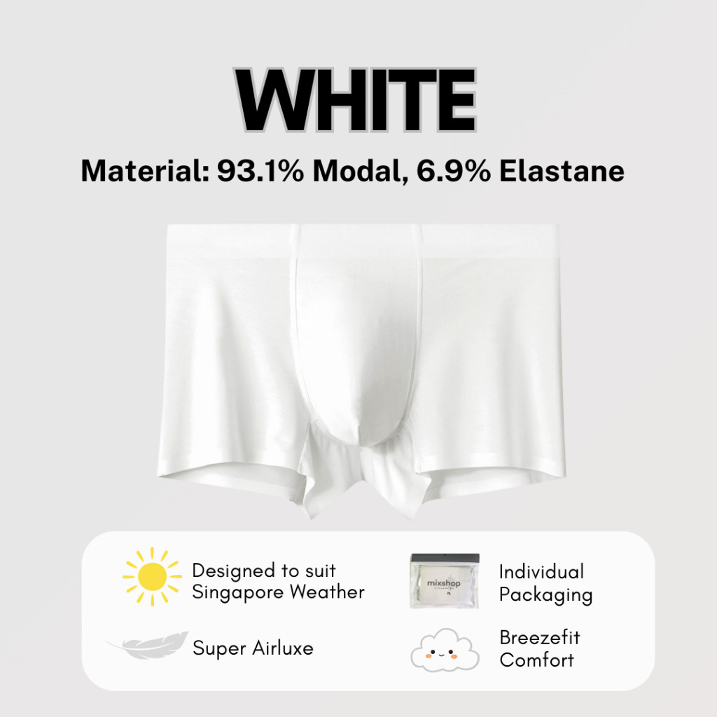 mixshop Men Modal Boxer/Brief/Underwear/Trunks, Breathable, BreezeFit ...