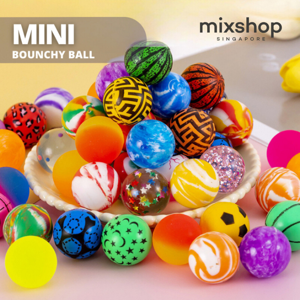 mixshop mini Rubber Bouncing Ball Toy, Kids Toys, Party Gift[SG READY ...